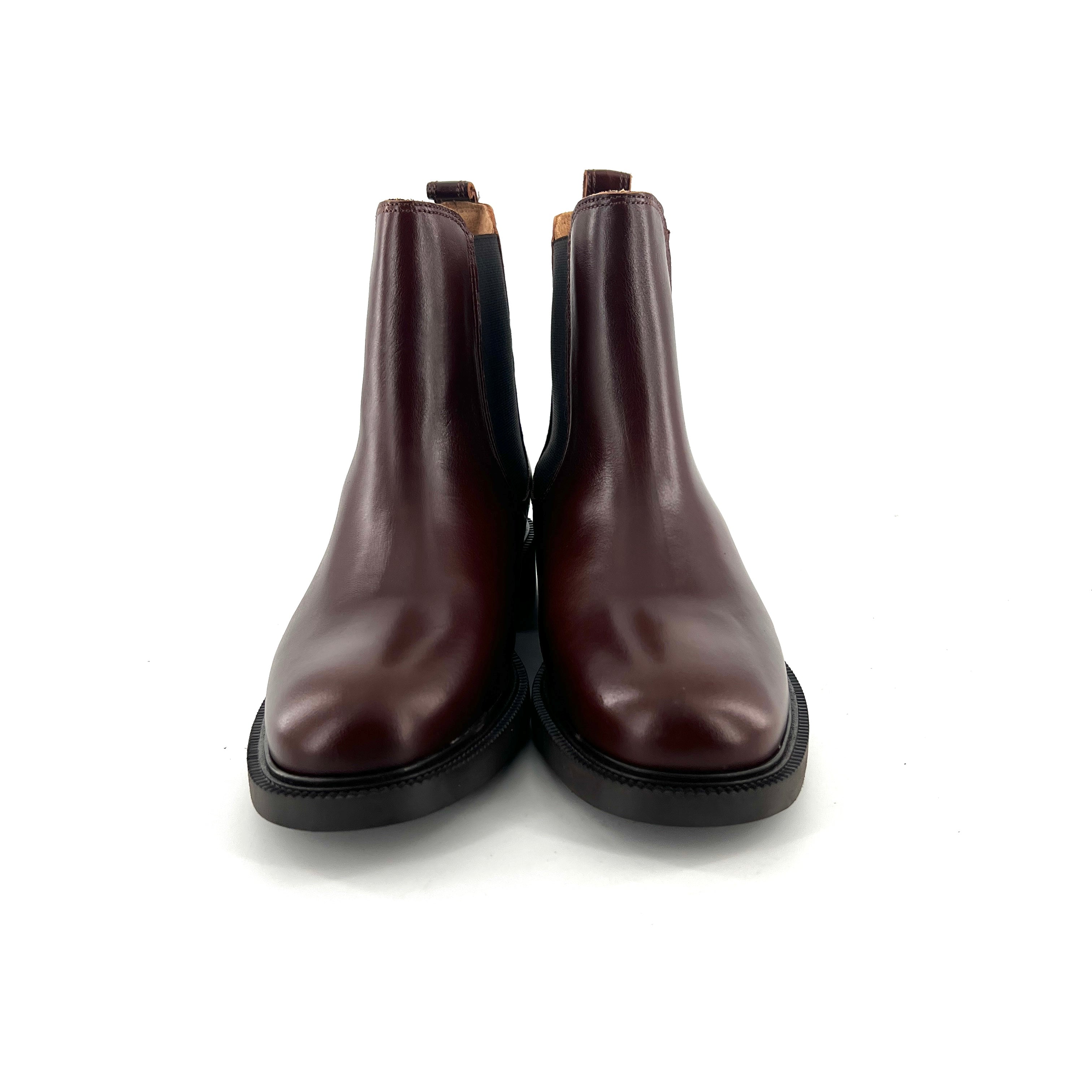 Chelsea Boots MAXINE en Cuir Whisky – IDK-Lé